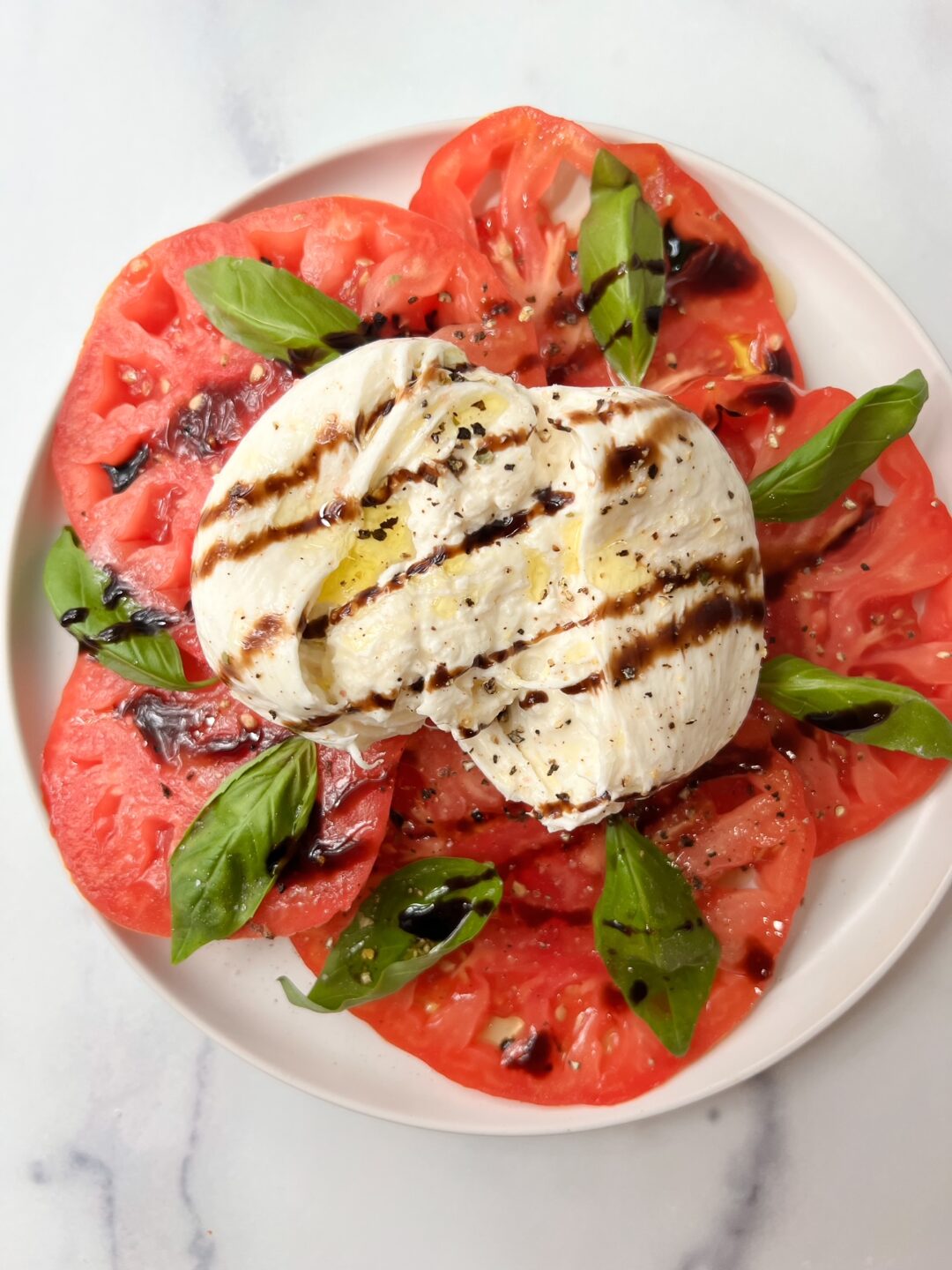 Burrata Tomato Appetizer - TeacherTastes